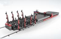 China Full Automatic High Speed 200m/min CNC Glass Cutting Machine Glass Loading Table for sale
