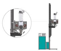 China IG Glass Vertical Type Desiccant Filling Machine Automatic Sealing High-Efficient Launch for sale
