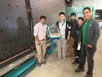 China Vertical Automatic Glass Sealing Robot For Insulating Glass IG Unit CE Certificate for sale