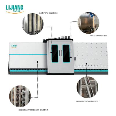 China Vertical Insulating Glass Washing And Drying Machine With Combining Table Fragments for sale