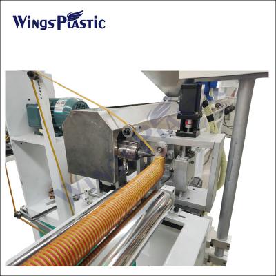 China EVA LLDPE Plastic Pipe Extruder Machine with Single Screw Extruder for Vacuum Cleaner Hose and Swimming Pool Pipe Production Line for sale