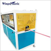 China LDPE HDPE PPR Pipe Production Line Extrusion Machine 150-220kg/h Capacity 16-110mm Diameter Range for sale