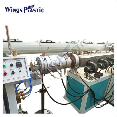China 150-220kg/H PE Pipe Extruder Machine for 20-110mm HDPE Pipe Production with DC75kw Power for sale