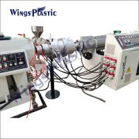 China HDPE Pipe Production Machine with 16-800mm Pipe Range, 60-900kg Extrusion Capacity and DC335kw Power for sale