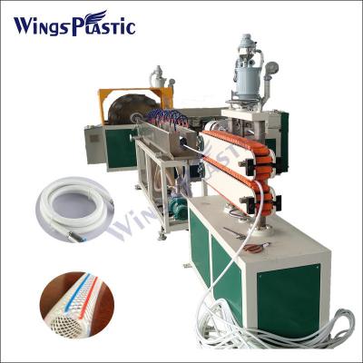 China PVC Fiber Reinforced Hose Extrusion Line 65mm Garden Pipe Making Machine 380V for sale