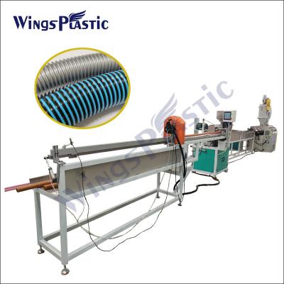 China LLDPE EVA Plastic Pipe Extrusion Line with Single Screw Extruder for Spiral Corrugated HDPE Pipe Production for sale