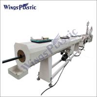China HDPE Plastic Pipe Extrusion Line with 45-150mm Screw Diameter and 60-1350kg/h Output Capacity for sale