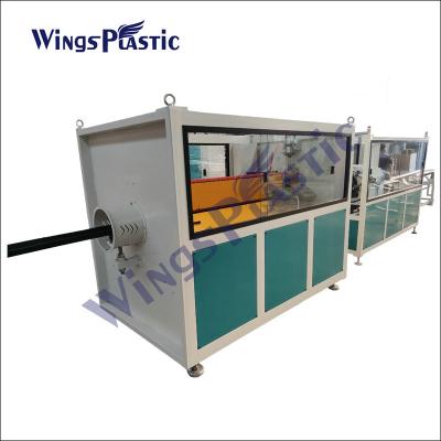 China 75-160mm HDPE LDPE Pipe Making Machine with 250-300kg Extrusion Capacity and DC110kw Power for Water Pipe Production for sale