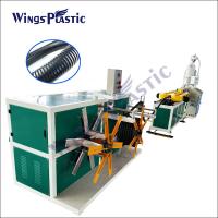 China Single Wall Pipe Extrusion Machine for PE/PVC/PA Corrugated Conduit with 4-200mm Diameter and 15-180kg/h Output for sale