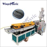 China PVC PA Plastic Pipe Extrusion Line for Flexible Conduits with -40°C to +125°C Temperature Range and Single Screw Extruder for sale