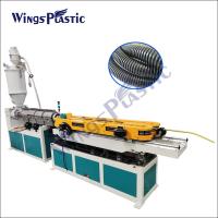 China PVC PA Plastic Pipe Extrusion Line for Flexible Conduits with -40°C to +125°C Temperature Range and Single Screw Extruder for sale