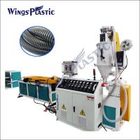 China Plastic Single Wall Corrugated Pipe Extrusion Machine 80kg/H Production Line for 7-110mm Flexible Hose for sale