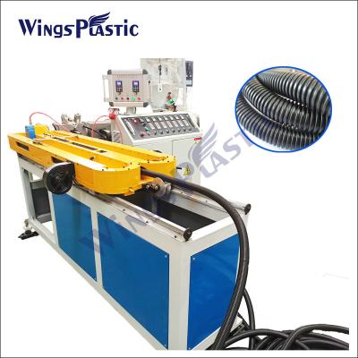 China Plastic Corrugated Pipe Making Machine for PE PP PVC PA Materials with 15-30KW Power and 80-120KG/H Output for sale