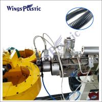 China 40kg/H HDPE Corrugated Pipe Production Line with 7-110mm Diameter Range and 10-30m/min Speed for sale