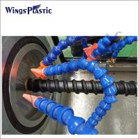 China HDPE Corrugated Pipe Making Machine 40-250mm PE Plastic Spiral Duct Production Line with 22-45kw Motor for sale