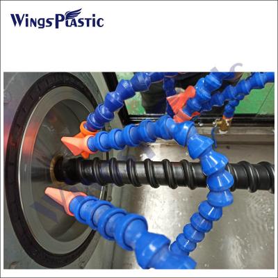China PE Corrugated Pipe Production Line with 50-200mm Diameter Range and 150-200kg/h Output Capacity for sale