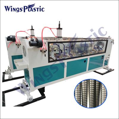 China HDPE Corrugated Pipe Extruder Machine 50-200mm Diameter 50-100kg/h Output for Construction Applications for sale