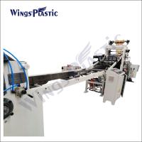 China Single Screw Plastic Sheet Extruder Machine for HDPE LDPE HIPS PVC with 200-600kg/h Capacity and 0.2-2mm Thickness Range for sale