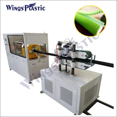 China Small Size PVC DWC Double Wall Corrugated Pipe Machine with SJ65/132 Twin Screw Extruder for Small Diameter Pipes for sale