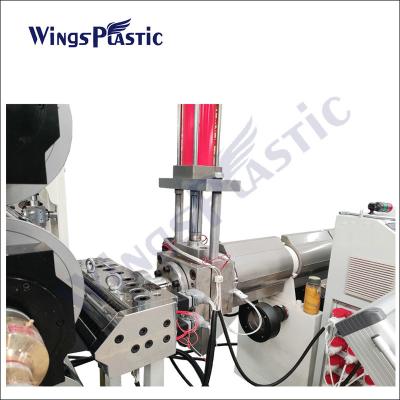 China Single Screw Plastic Sheet Extruder Machine for HDPE LDPE PP HIPS PVC with 0.2-2mm Thickness and 200-600kg/h Capacity for sale