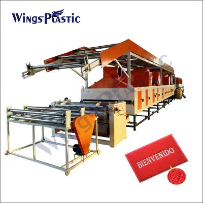 China 500kg/H PVC PP Plastic Mat Making Machine with 1200mm Width and EPVC Foam Backing for Eco-Friendly Floor Mats for sale