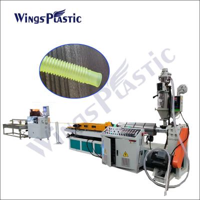 China Fully Automatic PE PP PVC Nylon Corrugated Pipe Extrusion Line Making Machinery for sale