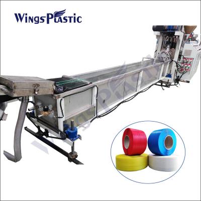 China PET PP Packing Belt Strap Extrusion Line with 100% Recycled Material Processing for Various Specifications for sale