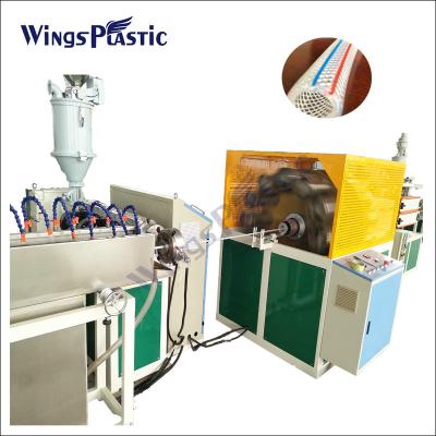 China PVC Fiber Braided Reinforced Hose Extrusion Machine 2 Extruders 30mm for sale