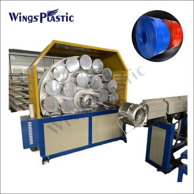 China PVC Lay Flat Hose Production Line 65mm Fiber Coated Fire Hose Extrusion Machine 30bar for sale