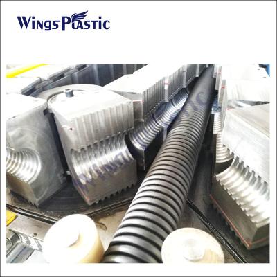 China PE Double Wall Corrugated Pipe Extrusion Line 10-55mm Diameter 20-50 kg/h for sale