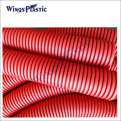 China LDPE Double Wall Corrugated Pipe Extrusion Machine High Speed HDPE PE Corrugated Pipe Making Machine for sale