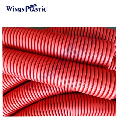 China HDPE Dual Wall Corrugated Pipe Production Line 40-110mm 200kg/h Sewage Tube Making Machine for sale