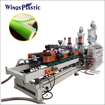 China HDPE PVC Double Wall Corrugated Plastic Pipe Extrusion Machine for sale