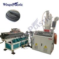 China PLC Control System Plastic Pipe Extruder Machine 0-74rpm Screw Speed for sale