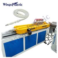 China Automatic Plastic Shisha Corrugated Pipe Machine PLC Control 10-52mm Diameter for sale