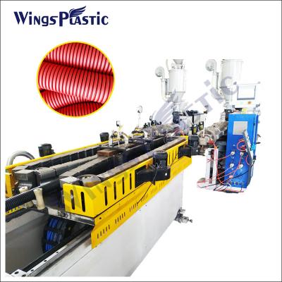 China HDPE Double Wall Corrugated Pipe Machine 380V 50HZ High Speed Extrusion Line for sale
