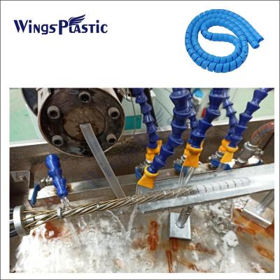 China Spring Winding Hose Protector Making Machine - PP Spiral Guard Extrusion Line with Single Screw Design for sale