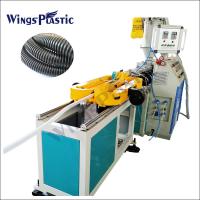 China Plastic PP PE Pvc Single Wall Corrugated Pipe Hose Extrusion Production Line Extruder Machine Making Machine for sale