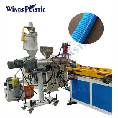 China SJ50 Plastic Single Wall Corrugated Pipe Extrusion Machine for PE PP EVA PVC PA Tube 50mm for sale
