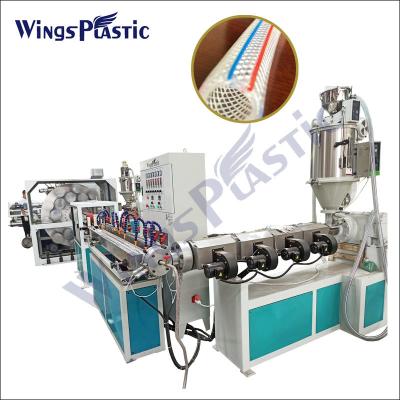 China PVC Fiber Reinforced Soft Pipe Extruder Machine 65mm Single Screw Hose Making Line for sale