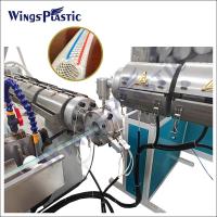 China Three Layers PVC Fiber Reinforced Braided Garden Hose Extrusion Machine 50mm Production Line for sale