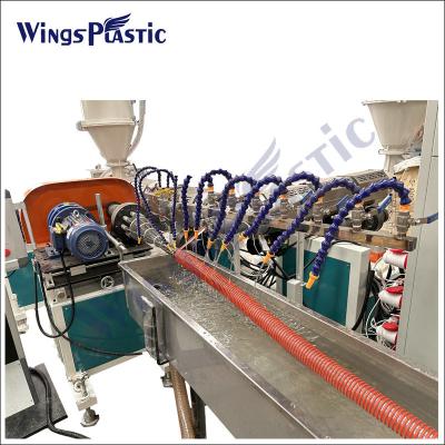 China PVC Spiral Reinforced Suction Hose Pipe Manufacturing Process Extrusion Making Machine for sale