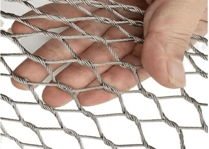 Hand Woven Stainless Steel Rope Mesh