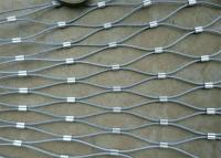China Berlin Decoration Stainless Steel Rope Mesh 25*25mm-300*300mm Hole for sale