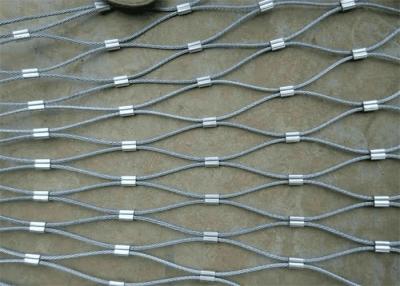 China Berlin Decoration Stainless Steel Rope Mesh 25*25mm-300*300mm Hole for sale