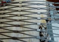 China AISI316 Stainless Steel Cable Mesh Safety Mesh Anti Falling 1.5mm Opened Ferrule for sale