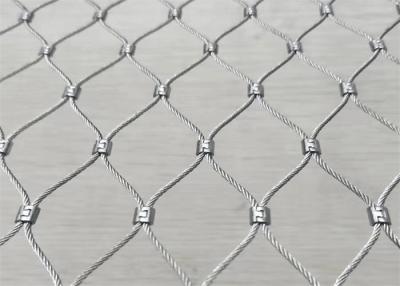 China AISI316 Stainless Steel Cable Mesh Safety Mesh Anti Falling 1.5mm Opened Ferrule for sale