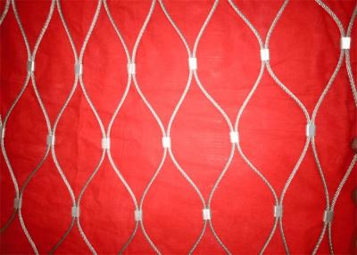 China Hamburg Rhombus Decorative Stainless Steel Wire Rope Mesh Aisi316 for sale