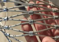 China 304 316 Stainless Steel Cable Mesh , Custom Zoo Decorative Wire Mesh Fence for sale
