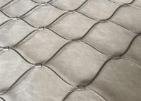 China Ferrule Stainless Steel Wire Rope Mesh Net 1.2mm 1.6mm Flexible Deck Railing for sale